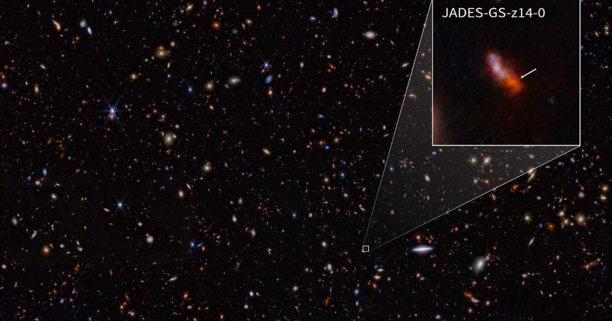 Telescopul Spațial James Webb a detectat cea mai îndepărtată galaxie ...