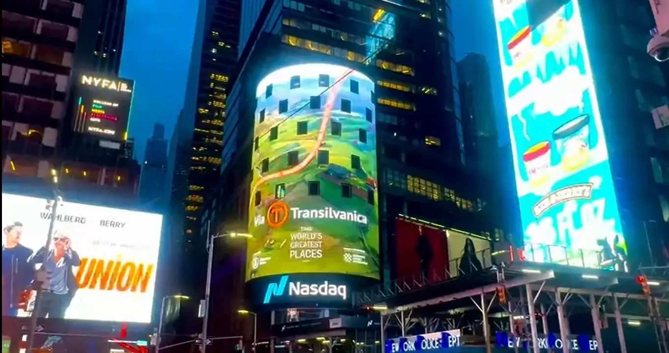 Traseul turistic Via Transilvanica a fost promovat în Times Square, New ...