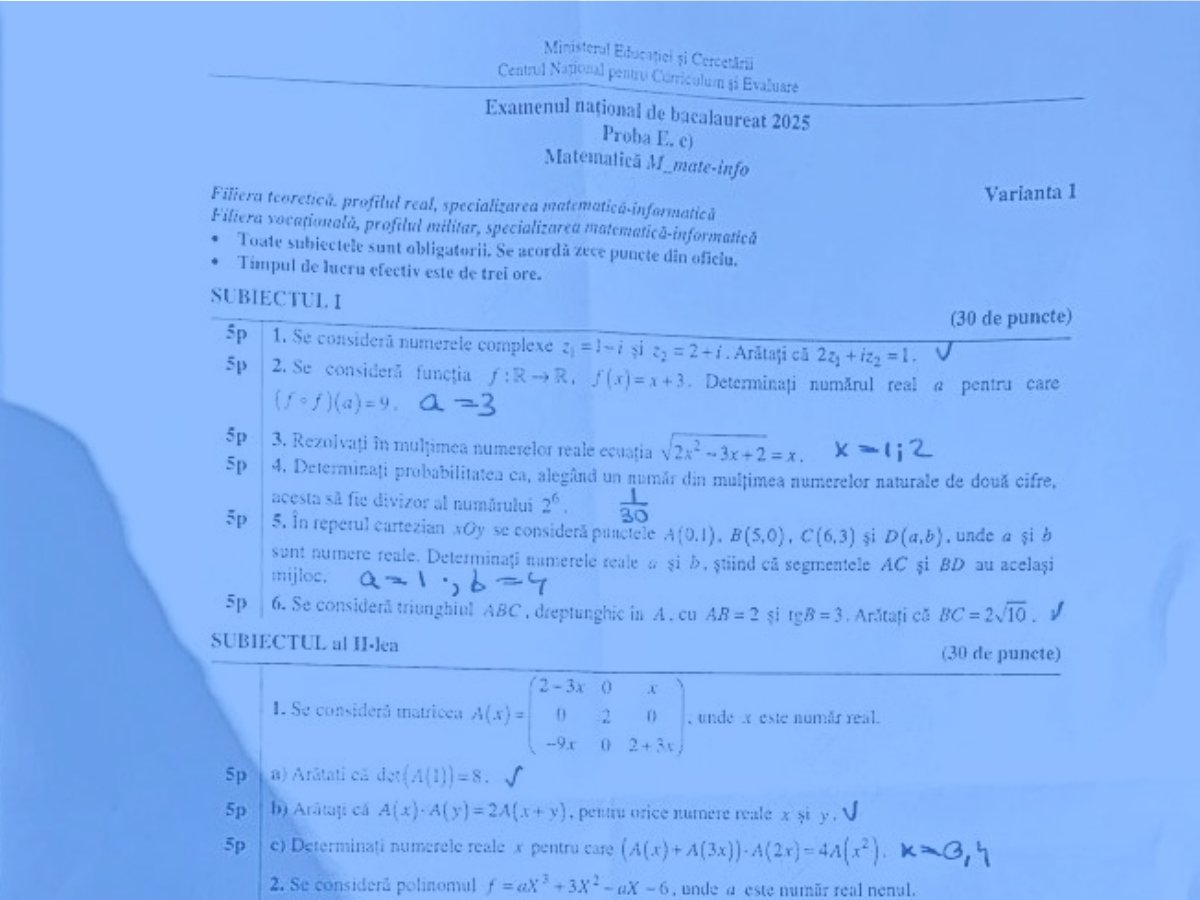 Miercuri, 11 iunie, absolvenții de liceu au susținut proba de ...