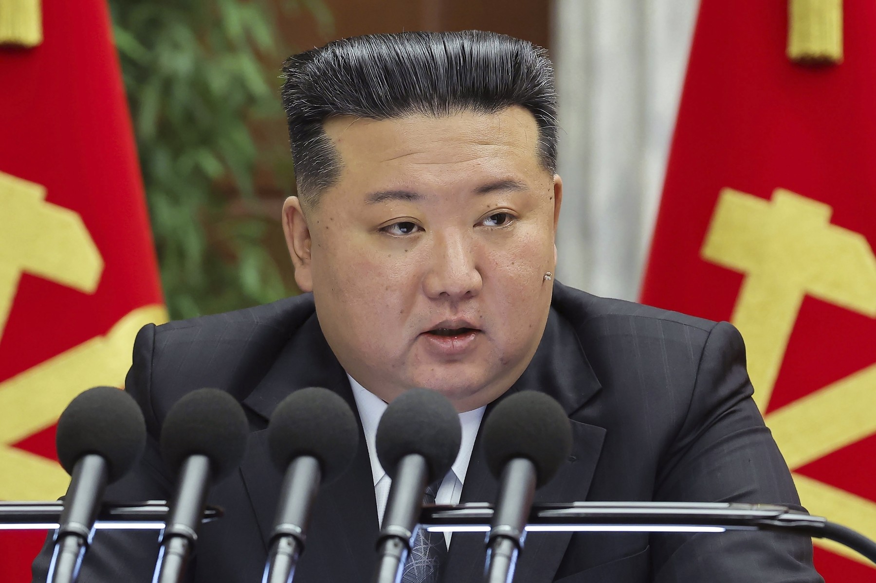 Der Führer Nordkoreas, Kim Jong Un, wird am 3. September an einer ...