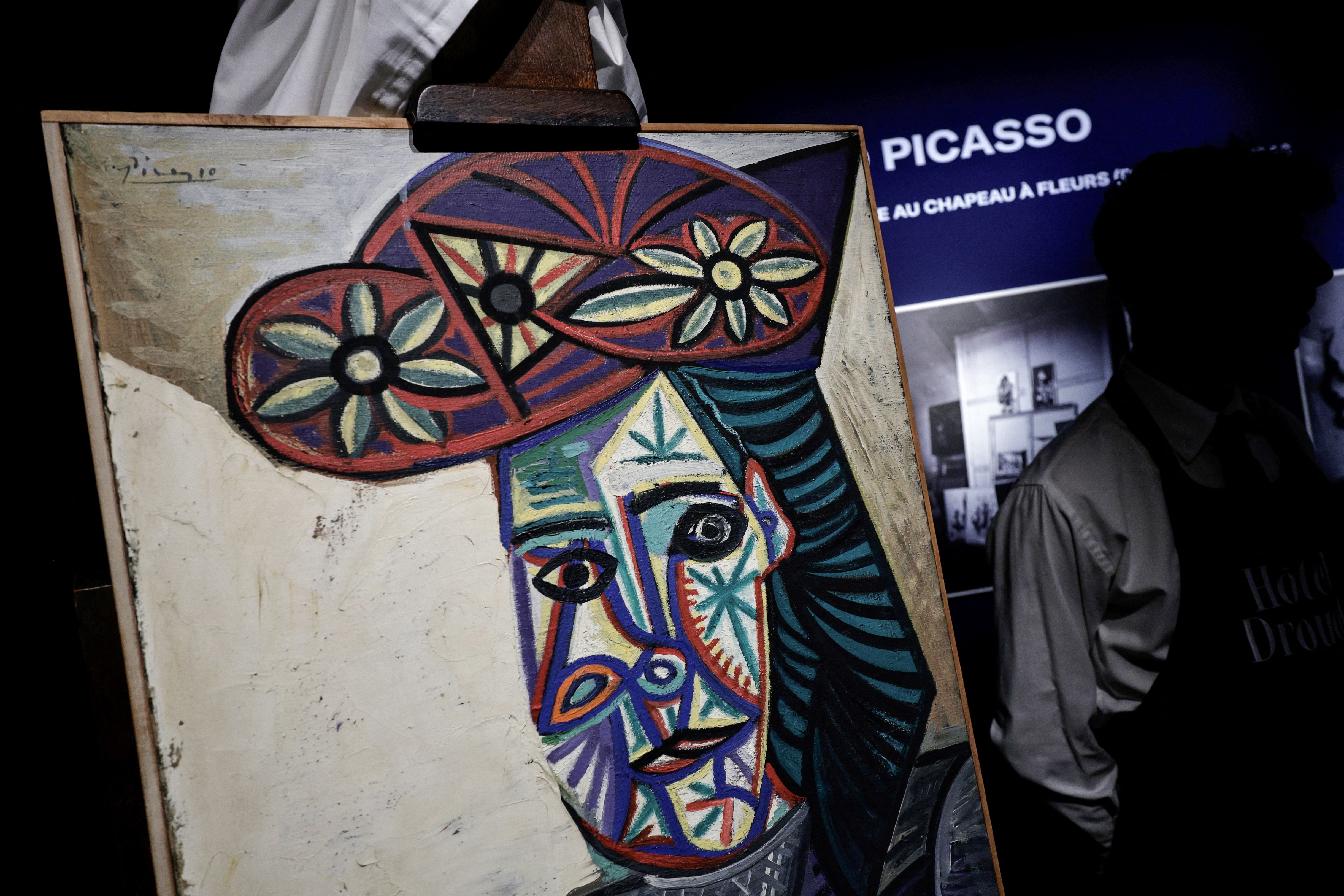 A rare work by Picasso, "Bust of a Woman with a Flowered Hat ...
