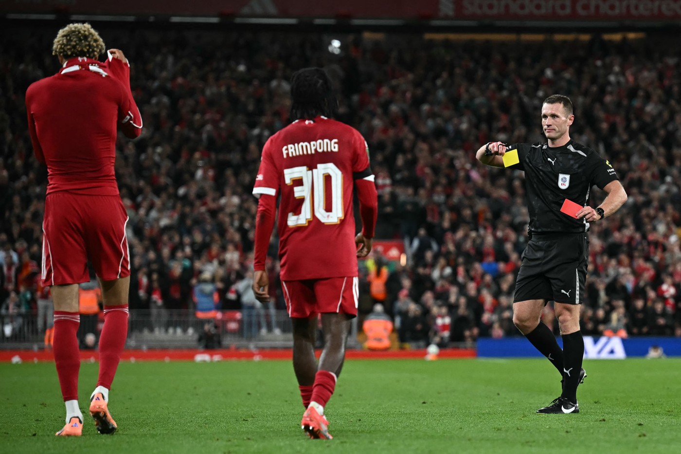 Hugo Ekitike brought victory for Liverpool in the League Cup match ...
