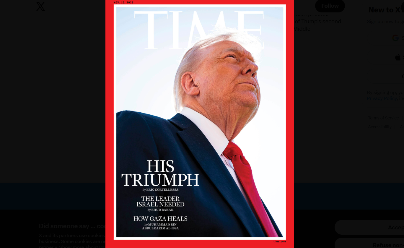 Donald Trump a critiqué une photo de la couverture du magazine Time, la ...