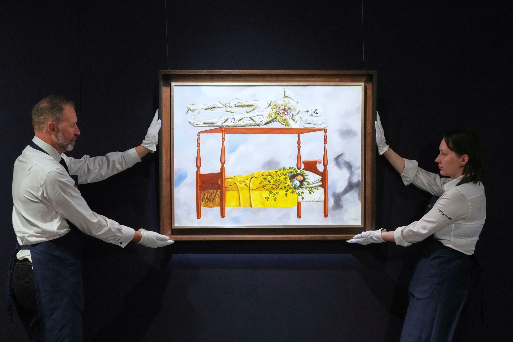 La pintura "El sueño (la cama)" de Frida Kahlo se vendió por 55 ...
