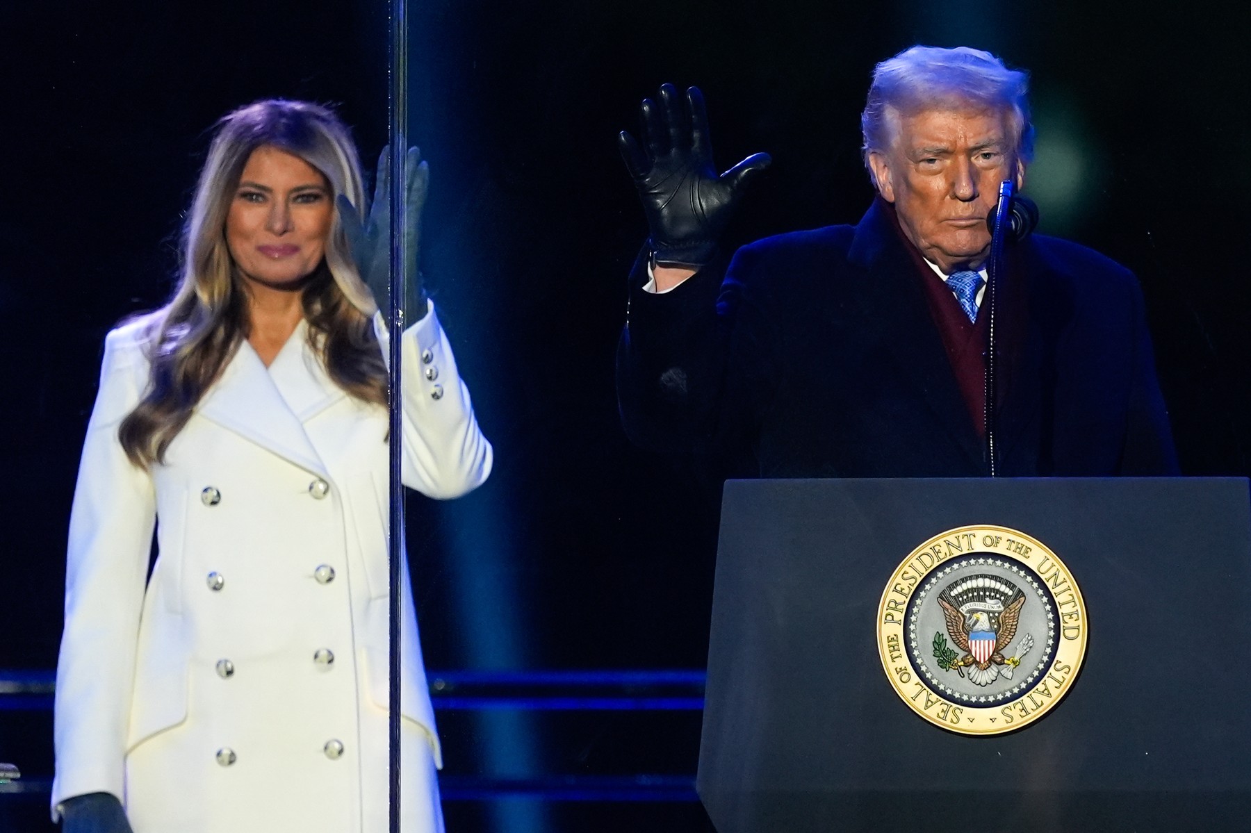 President Donald Trump and Melania Trump lit the National Christmas ...